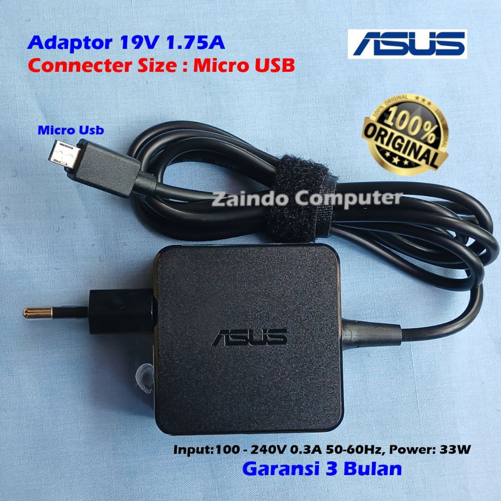 Jual ADAPTOR ASUS X205 X205TA E202S E202SA E205SA TP200S 19V 1.75A ...
