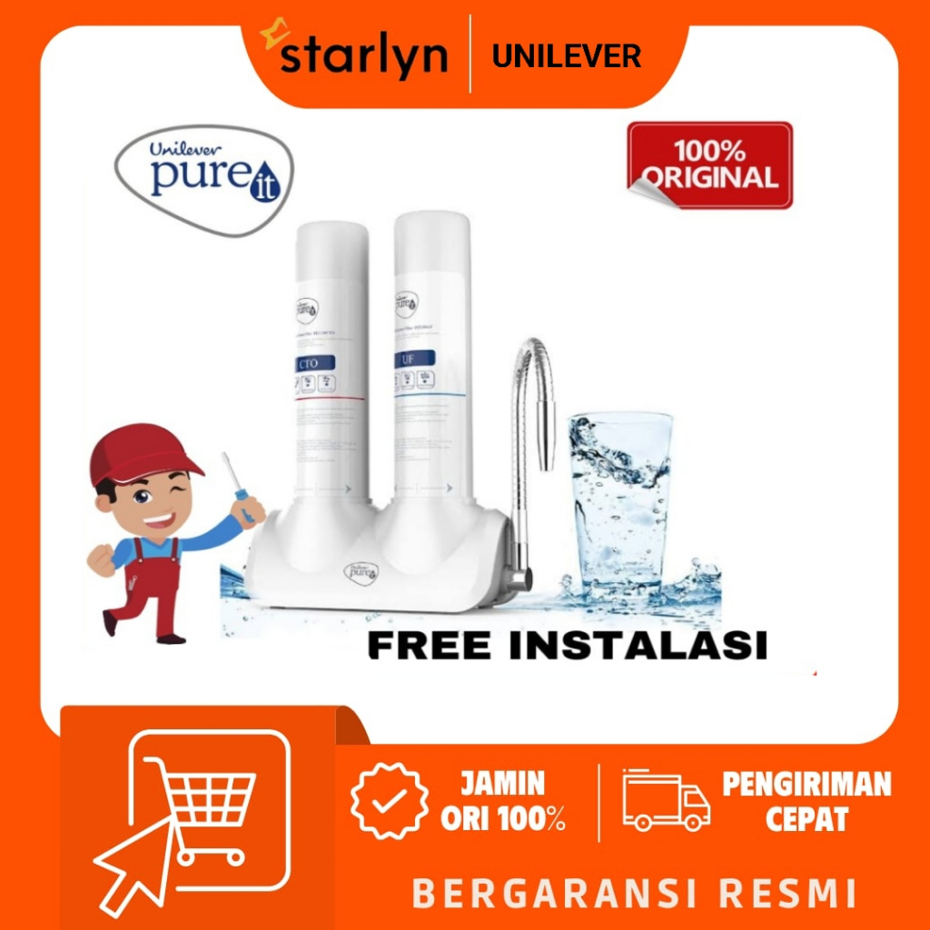 Jual UNILEVER PURE IT Water Purifier Pemurni Air UF Countertop CU3040 ...