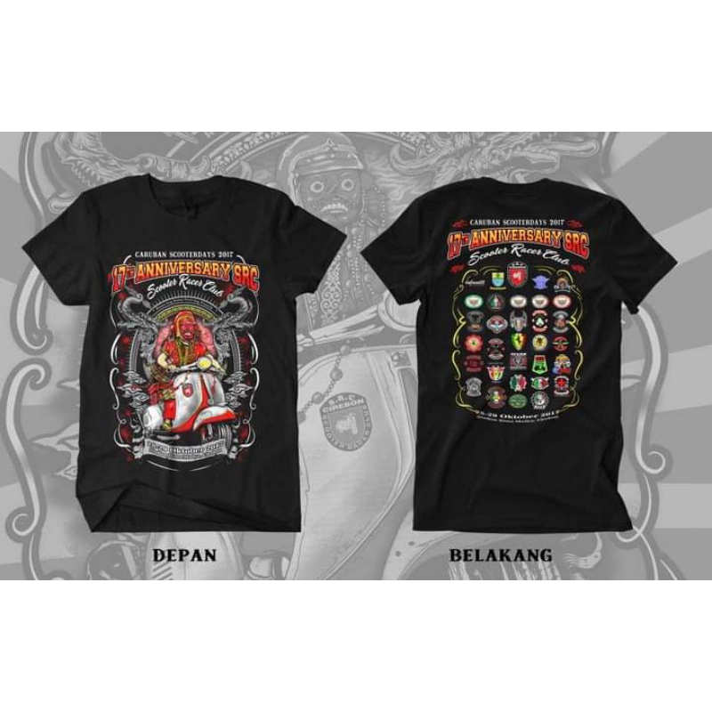 Jual Kaos Event Vespa Original Baju Acara Vespa Full Logo Bonus Stiker ...