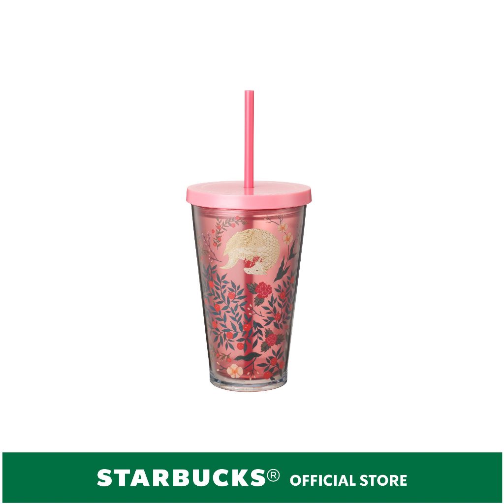 Jual Starbucks Cold Cup SS 16Oz WNTR FY24 Dragon Flower Tree S11148909 ...