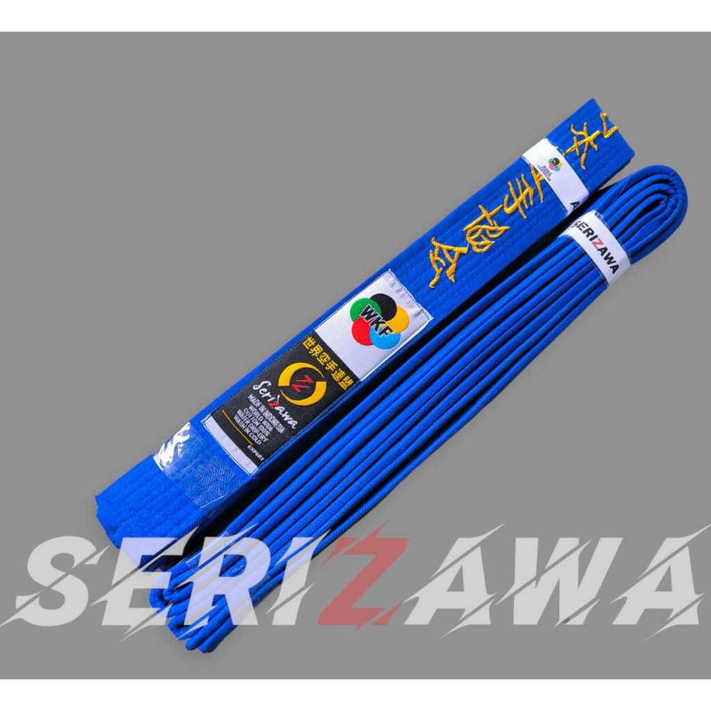 Jual Sabuk Karate Dewasa WKF Biru Bordir Tebal | Shopee Indonesia