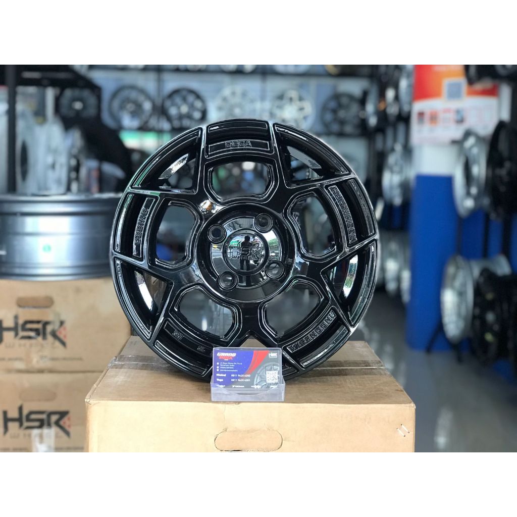Jual Velg Pelek Mobil HSR DESING DECA Ring 14 Single Pcd 4X100 Model ...