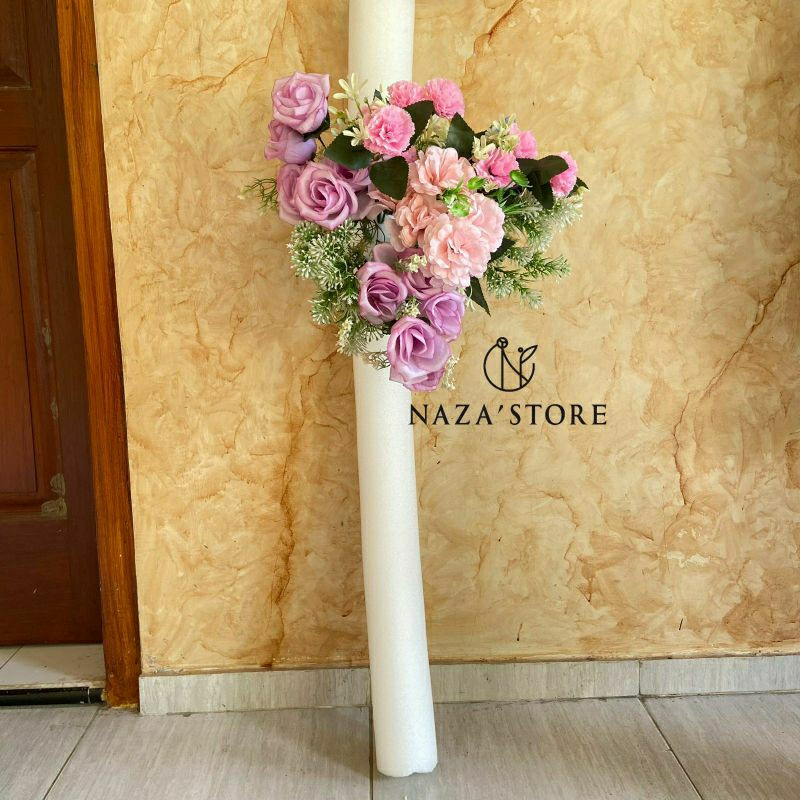 Jual Gabus Pipa Bulat Panjang 1 Meter Busa Tancapan Bunga Dekorasi ...