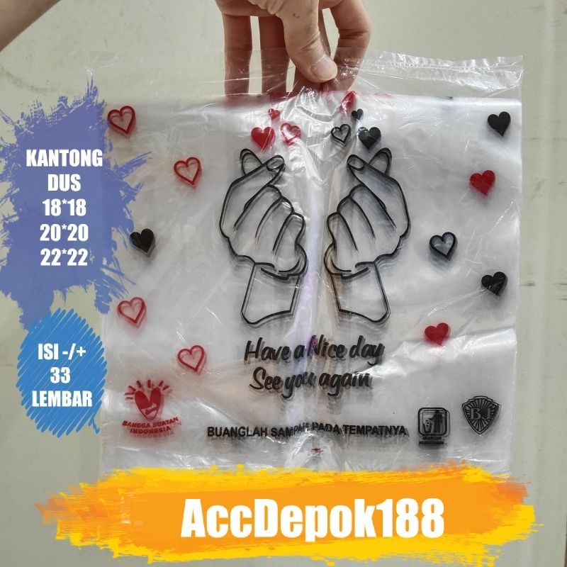 Jual Hd Delman Uk 25 Ramah Lingkungan Kantong Plastik Kresek Go Green ...