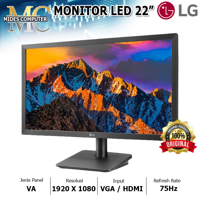Jual LED Monitor LG 22 inch 22MP410-B Full HD 75hz HDMI | Shopee Indonesia