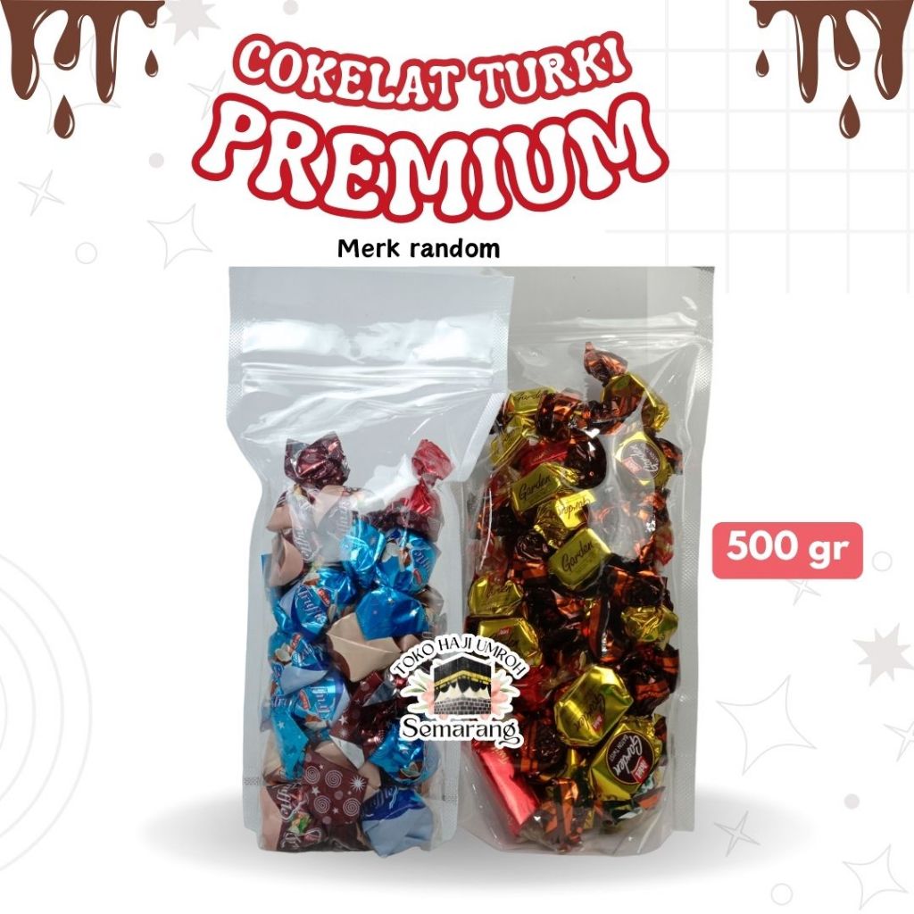 Jual Cokelat Turki 500 Gram Coklat Turki Coklat Arab Coklat Permen ...