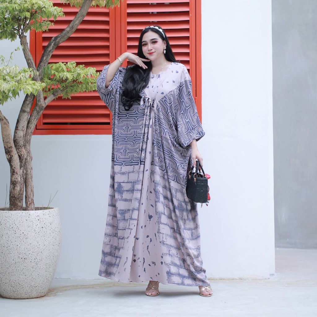 Jual Thalita Kaftan Jumbo LD 140 - Kaftan Rayon Premium Motif Batik ...