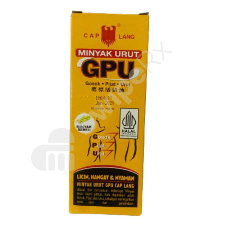 Jual MINYAK URUT GPU (GOSOK-PIJAT-URUT)-MINYAK SEREH Eagle Indo ...