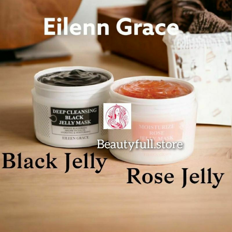 Jual EILEEN GRACE - Moisturize Rose Jelly Mask / Deep-Cleansing Black ...