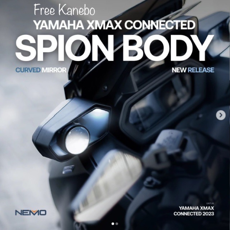 Jual Spion Body Yamaha Xmax 2023 Connected Nemo Spion Depan Plus Kaca ...