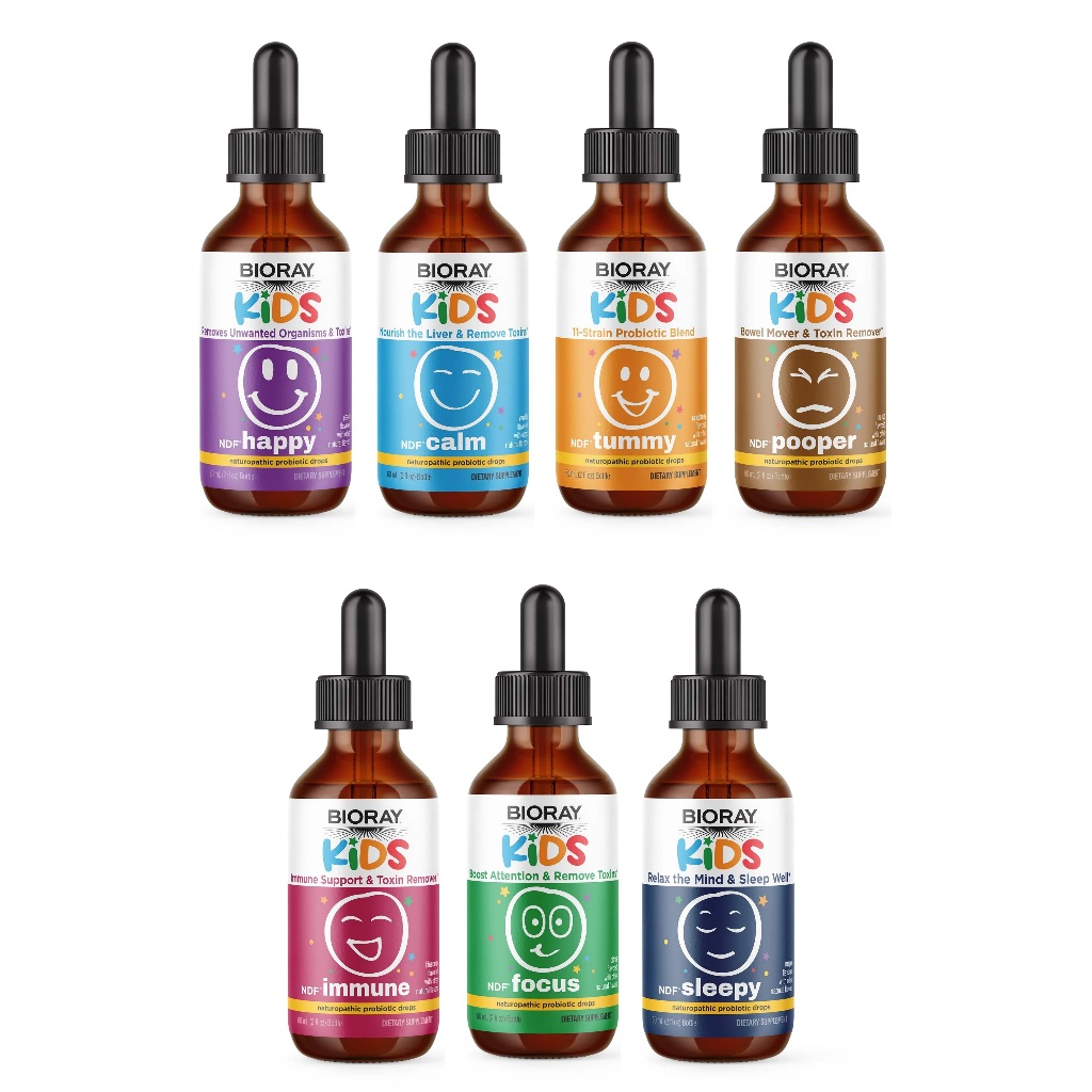 Jual Bioray Kids NDF ~60ml - Tummy/ Focus/ Happy/ Calm/ Pooper/ Immune ...