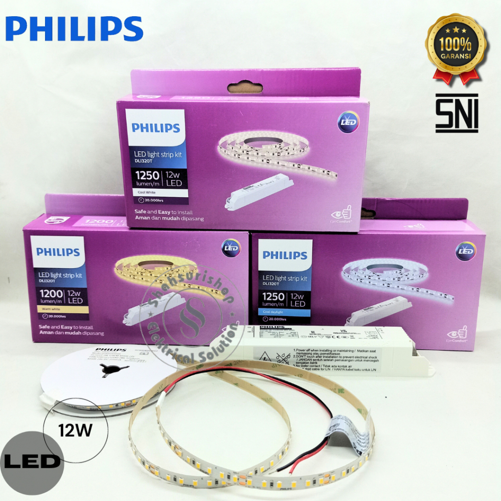 Jual PHILIPS LED LIGHT STRIP KIT DLI320T 5M 12WATT LAMPU MURAH ...