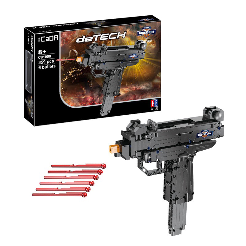 Jual deTECH Block Gun CADA C81008W Kit Uzi | Shopee Indonesia