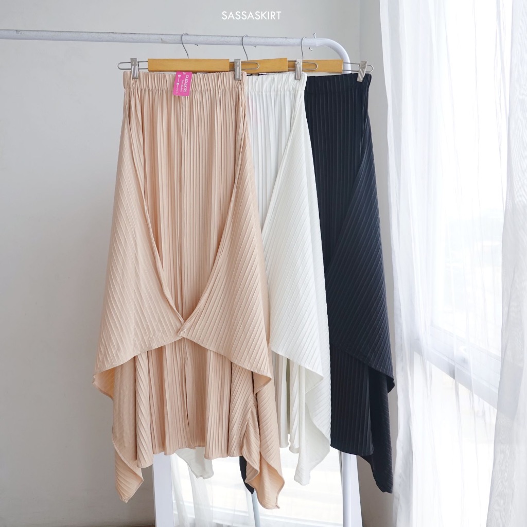 Jual Georgia Pleats Skirt by Sassaskirt/Rok Payung/Rok Lebar/Rok ...