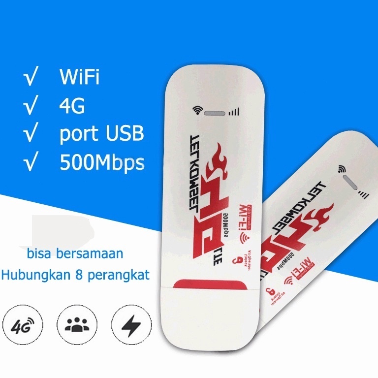 Jual Adaptor Jaringan Modem USB 4G LTE Dengan Hotspot WiFi 4G Router ...