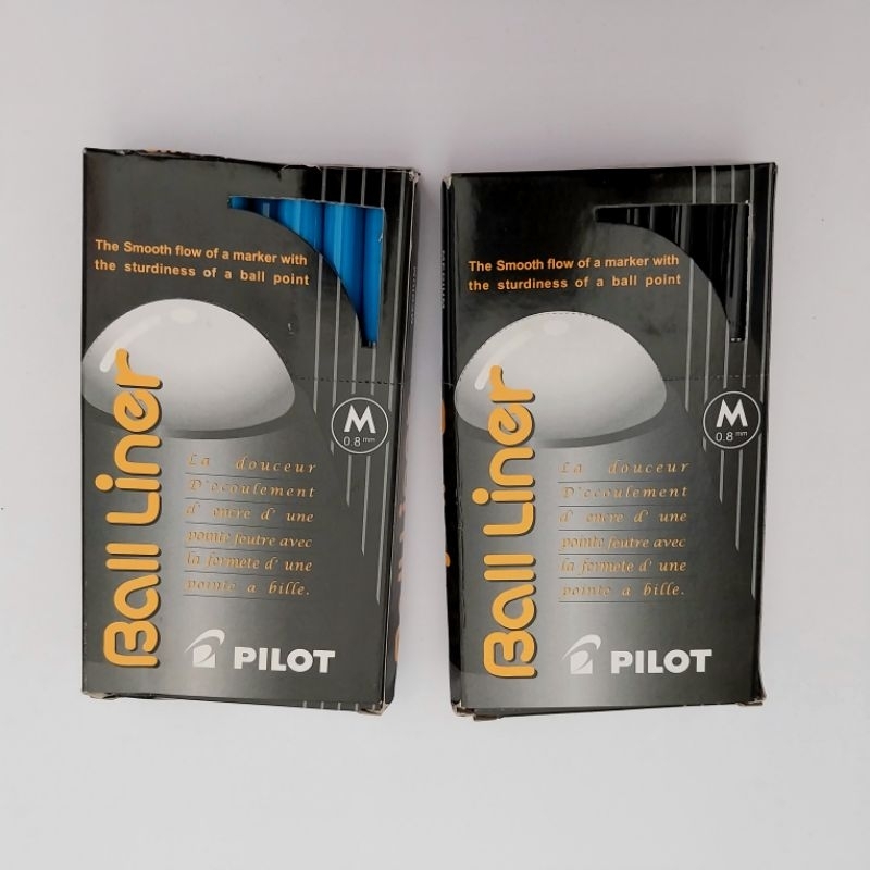 Jual (12 pcs) Bolpen/Pulpen/Balliner Pilot 0.8mm | Shopee Indonesia