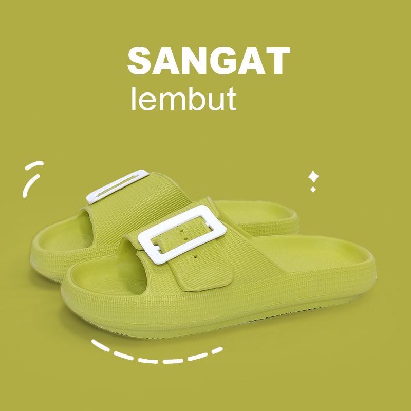 Jual sandal karet wanita sandal crocs wanita Simple Elegan Sendal Selop ...