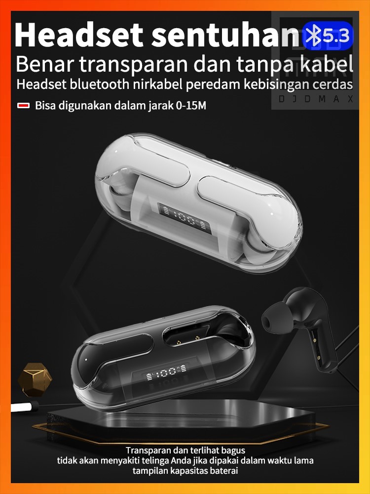Jual DJDMax Headset Bluetooth Nirkabel Cerdas, Peredam Kebisingan ...