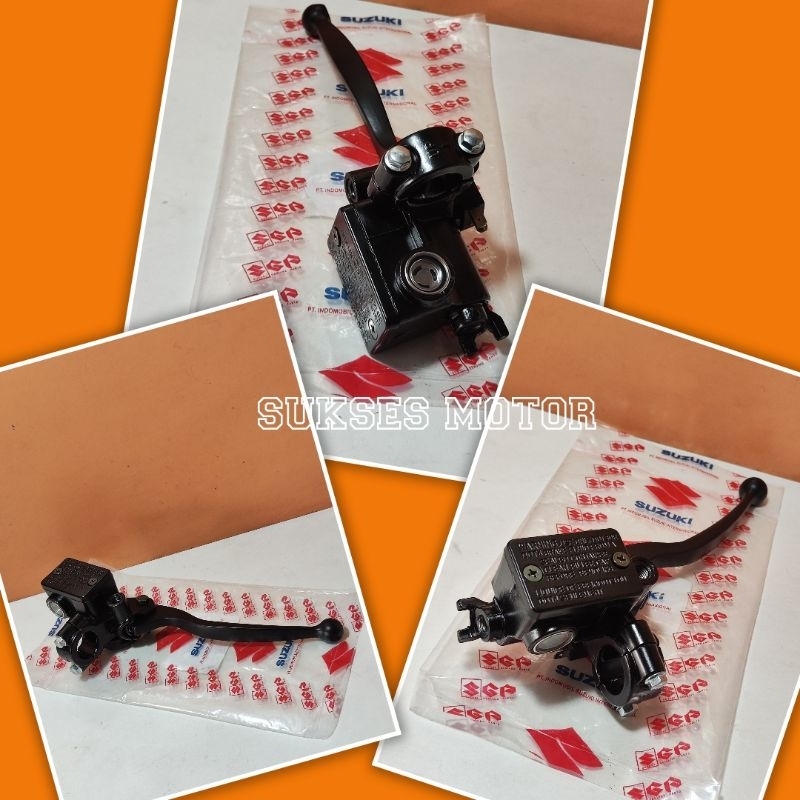 Jual master rem assy rumah minyak rem + handle motor suzuki satria fu 150, smash | Shopee Indonesia
