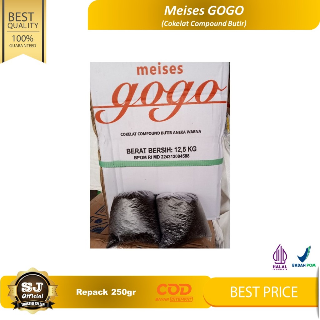Jual MESES GOGO COKLAT 250gr (Merk Baru DORE) / Coklat Butir Compound ...