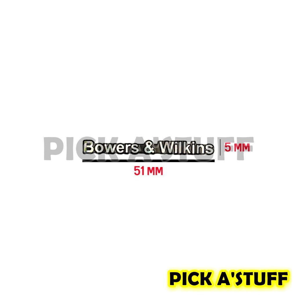 Jual Emblem Aluminium Sticker Decals 3D Logo Bowers & Wilkins Audio ...