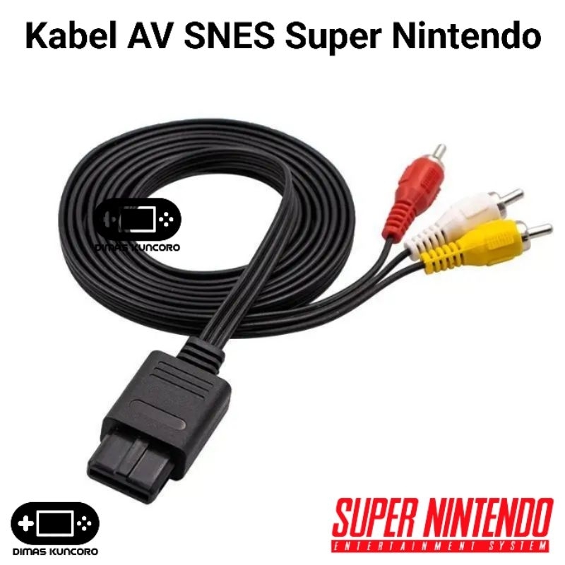 Jual Kabel AV SNES Super Nintendo cable tv rca 64 n64 gamecube game ...