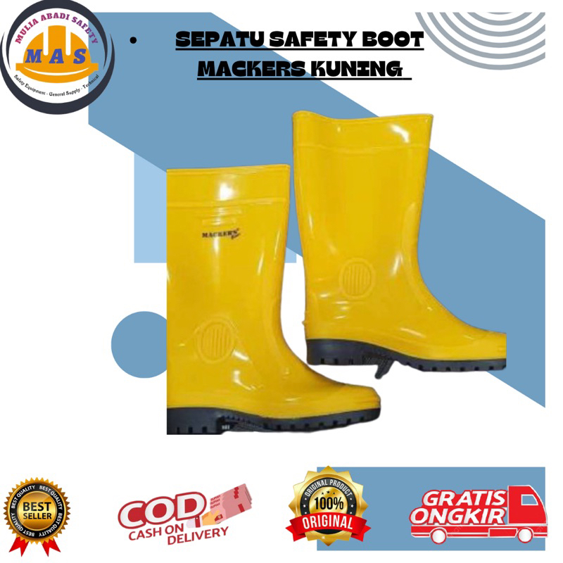 Jual Sepatu Safety BOOT MARKERS Kuning / Sepatu Safety Proyek Boot ...
