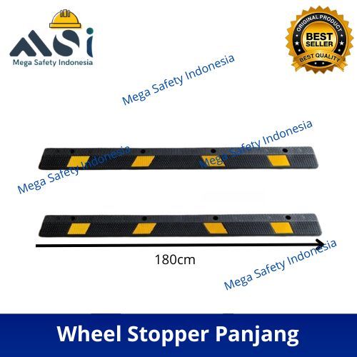 Jual Wheel Stopper Ban Penjanggal Ban Karet Panjang 180cm | Shopee ...