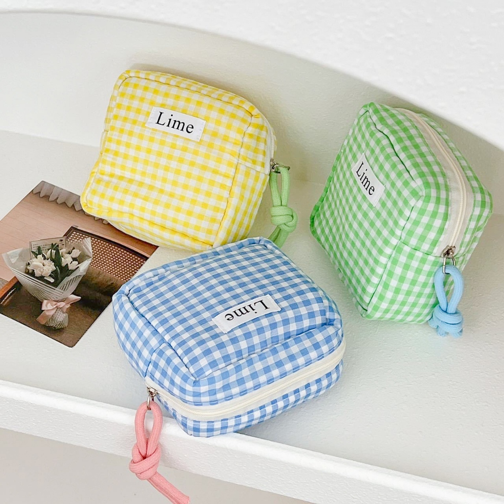 Jual Lime Picnic Mini Pouch Make Up / Multi Fungsi Pouch Travel ...