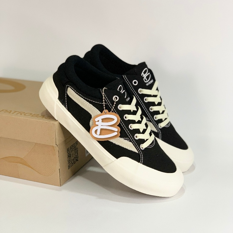 Jual Sepatu Patrobas Cloud Low Black White ( Size 35 - 45 ) - Sneakers ...