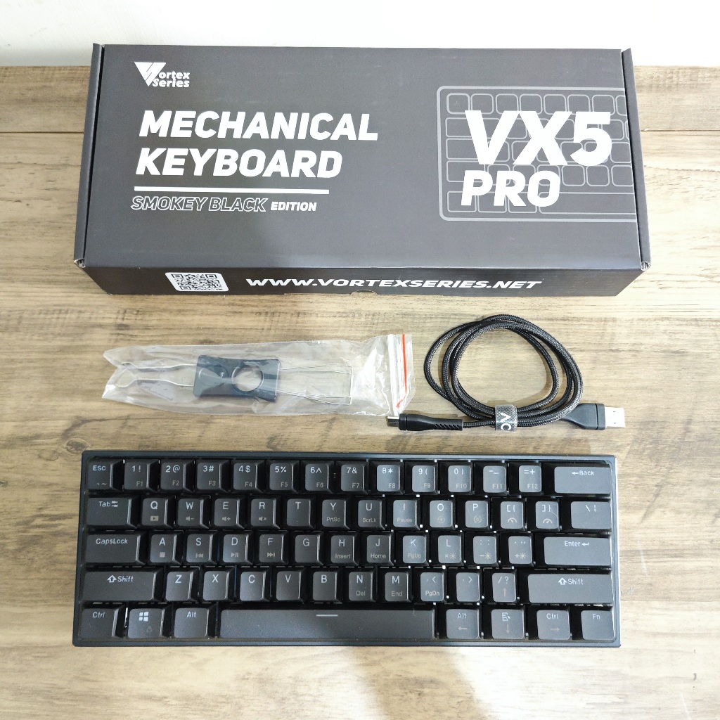 Jual Mechanical Keyboard VortexSeries VX5 PRO 60% - Smokey Black ...