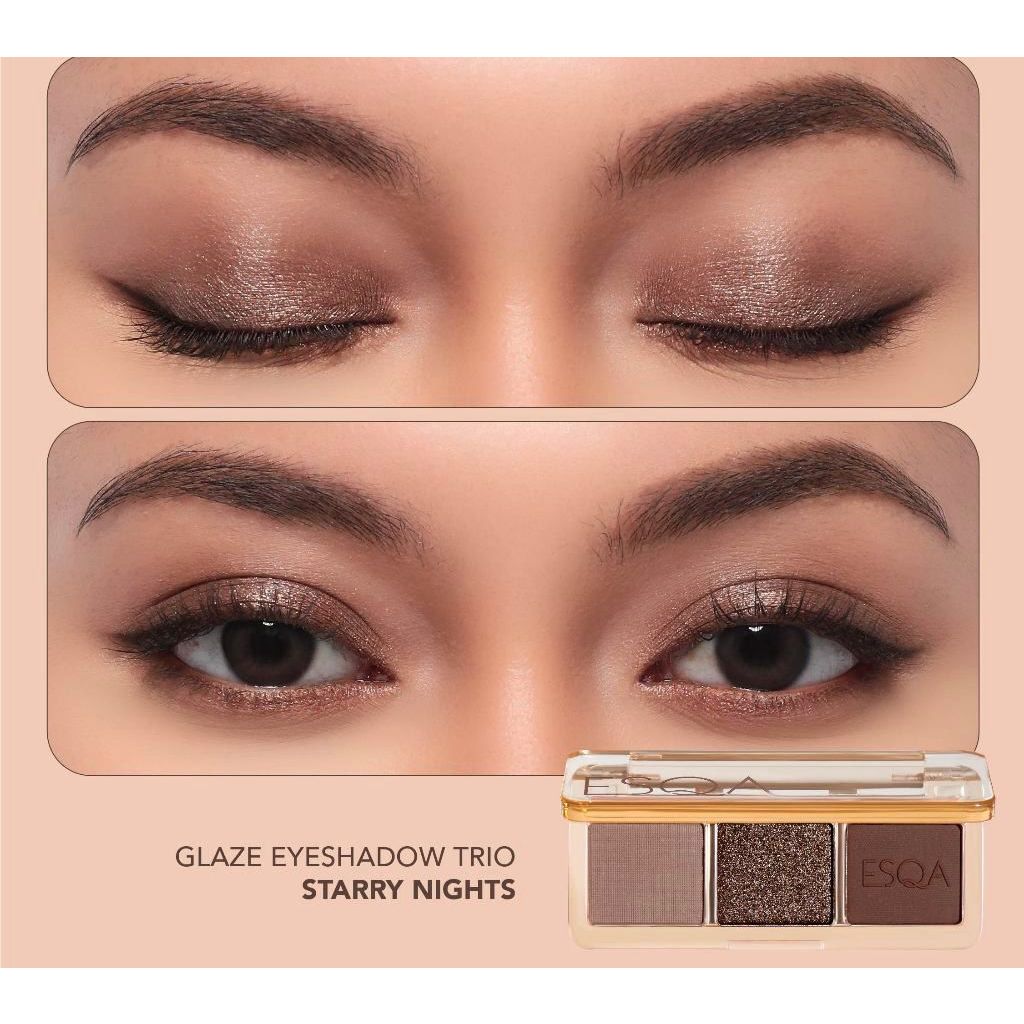 Jual ESQA GLAZE EYESHADOW TRIO| Goddess Eyeshadow Palette | Shopee ...