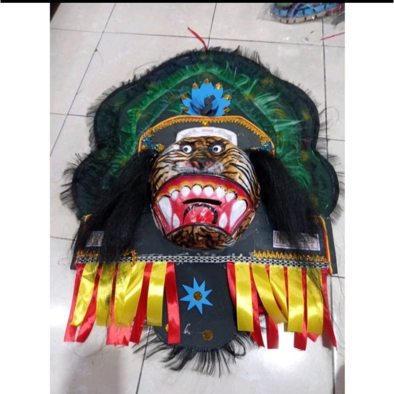 Jual Topeng Reog Ponorogo maianan anak-anak / mika dan spon | Shopee ...