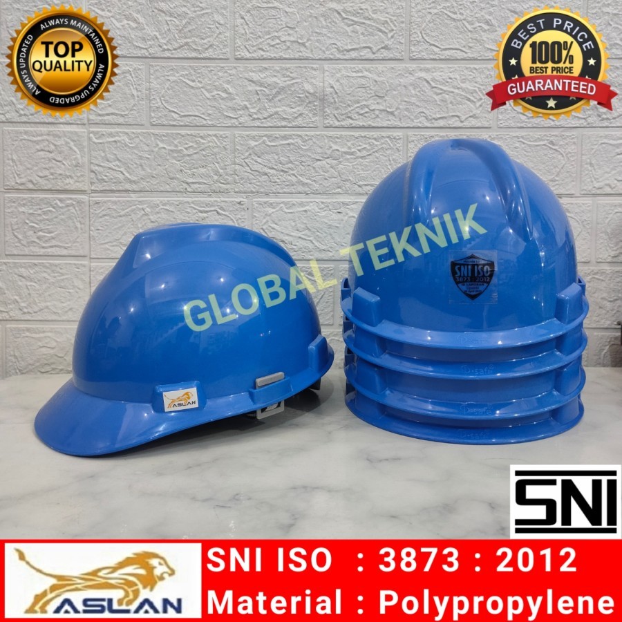 Jual Helm Proyek Aslan Include Inner Ring Safety Helmet Biru HELM ...