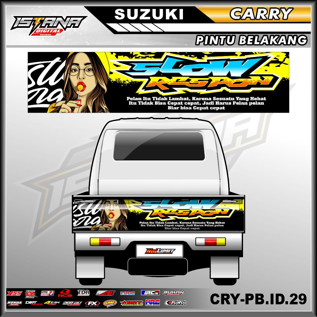 Jual Stiker Pintu Belakang Pick Up CARRY - Sticker Variasi Pintu ...