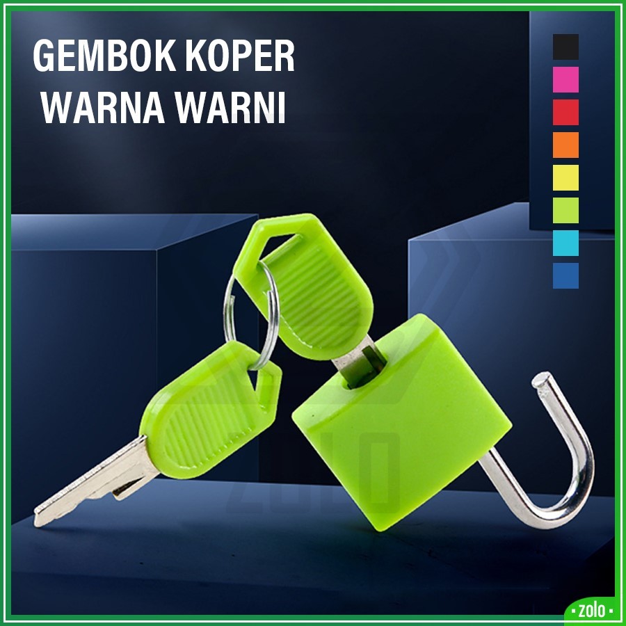 Jual [zolo] Gembok Koper Travel Mini Korea Jelly Series 23 mm Warna ...