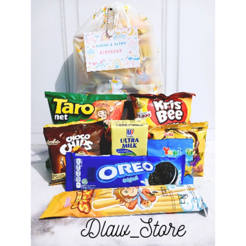 Jual Paket Snack Ulang Tahun Anak Hampers Ultah Goodybag Ultah Kemasan ...