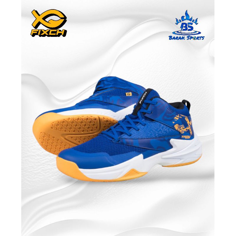 Jual Sepatu Fixch TROY - NAVY / WHITE / ORANGE Original, Sepatu Volly ...