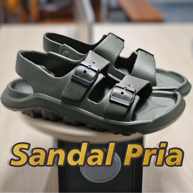 Jual Sandal Pria Karet Sandal Gesper Ganda Pria Sandal Korean Style ...