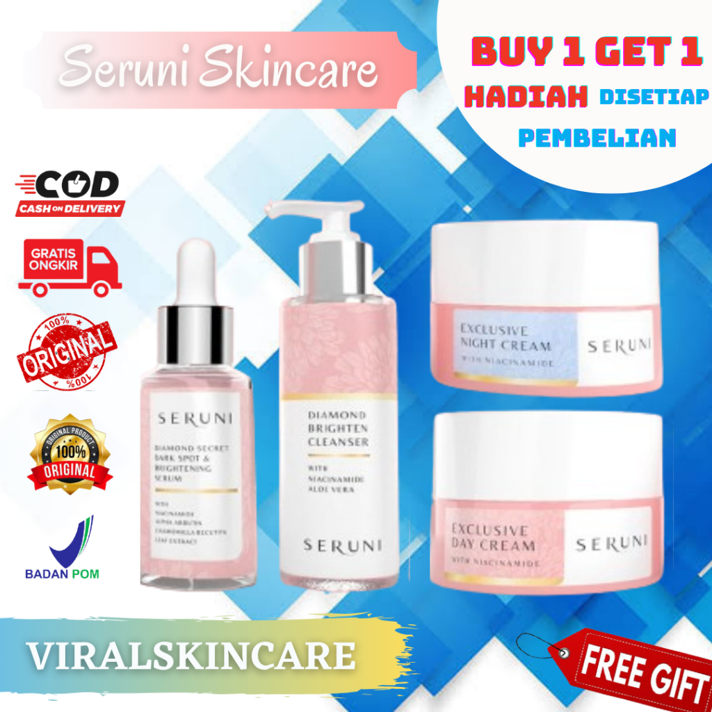 Jual Seruni Skincare paket Perfect Glowing Set Mencerahkan Wajah ...