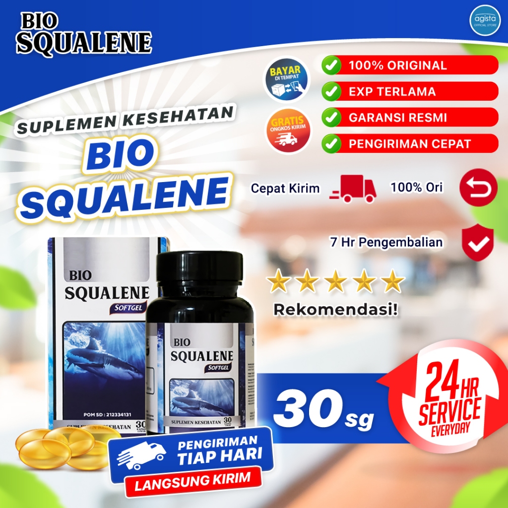 Jual Bio Squalene Softgel 100% Asli Minyak Ikan Hiu | Shopee Indonesia