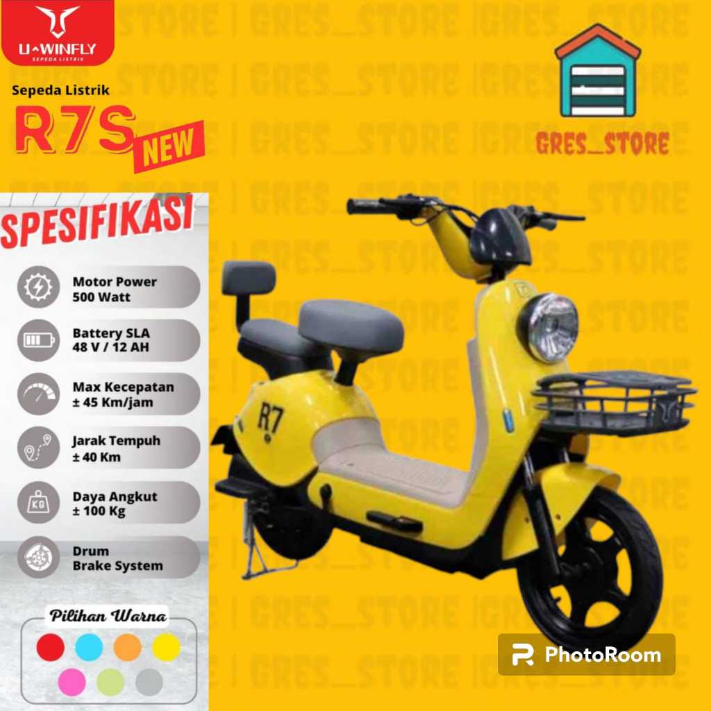 Jual SEPEDA LISTRIK U-WINFLY R7S DRAGONFLY 8S/DF 8S/ DRAGON FLY 7S / DF ...