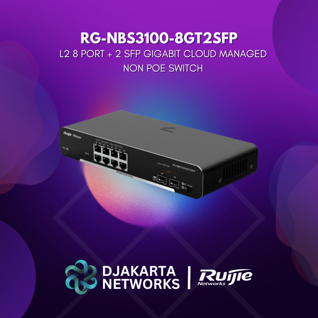 Jual RUIJIE REYEE RG-NBS3100-8GT2SFP 8 PORTS GIGABIT NON POE MANAGE ...