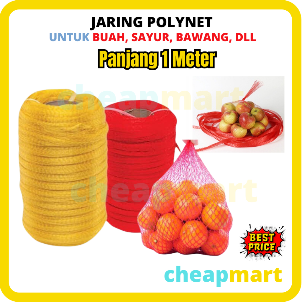 Jual [1 Meter] Jaring Polynet Untuk Buah, Sayuran, Bawang, dll Bahan ...