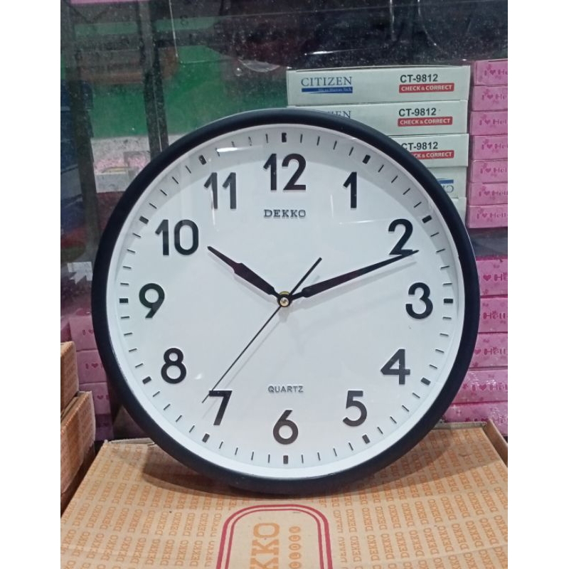 Jual jam dinding bulat besar 33 cm | Shopee Indonesia
