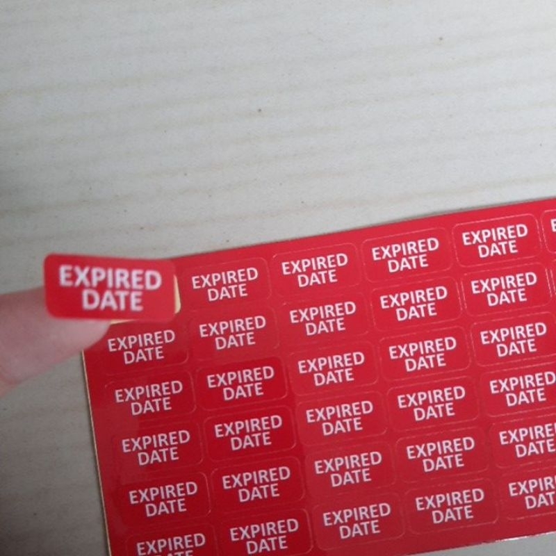 Jual stiker label expired date | Shopee Indonesia