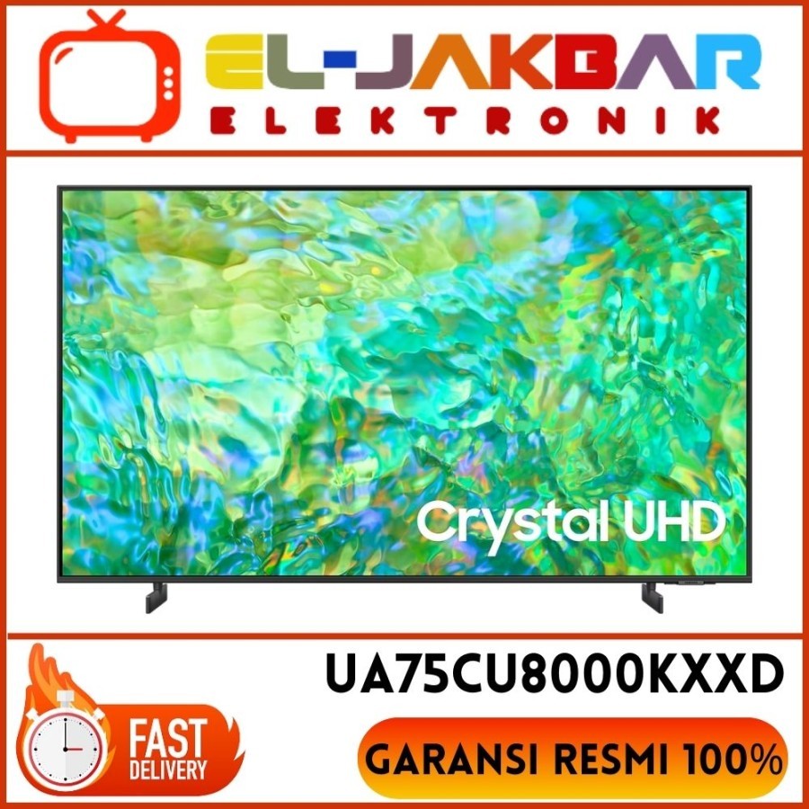 Jual Led Tv Samsung 75CU8000 75 Inch Smart Tv 4K Cyrstal Ultra HD Air Slim | Shopee Indonesia