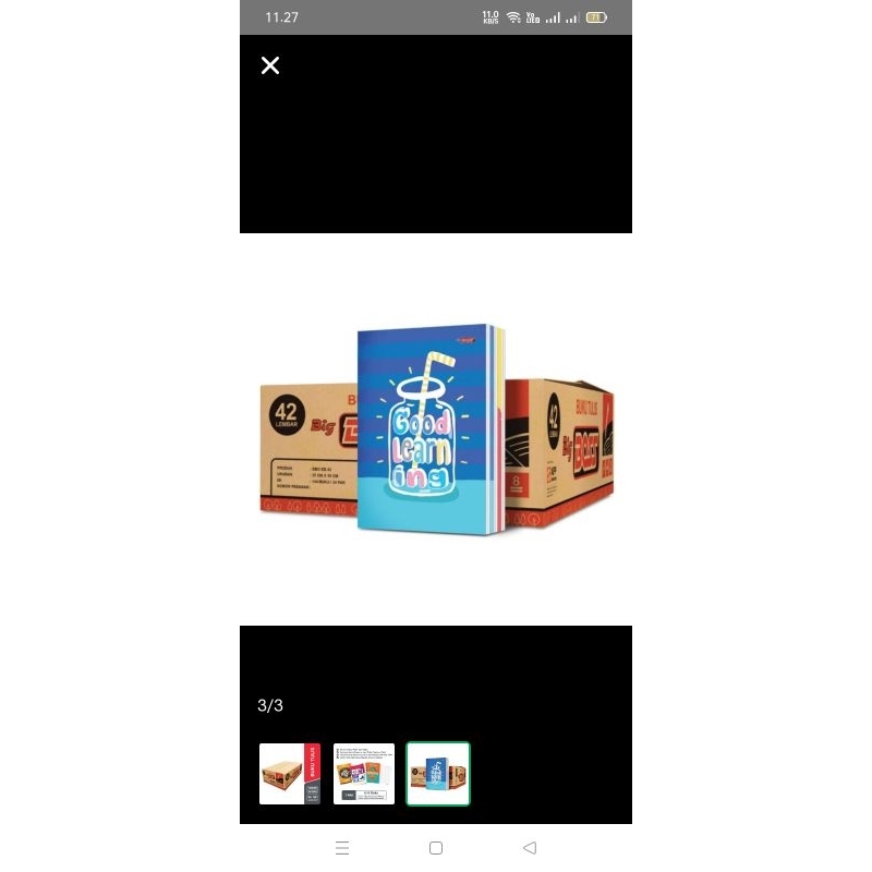 Jual buku tulis big boss SIDU 42 lembar( harga tertera untuk 1 box isi ...