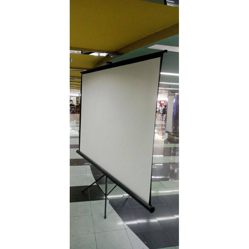 Jual Layar projector 100" 4:3 tripod screenproyektor 100"inch | Shopee ...