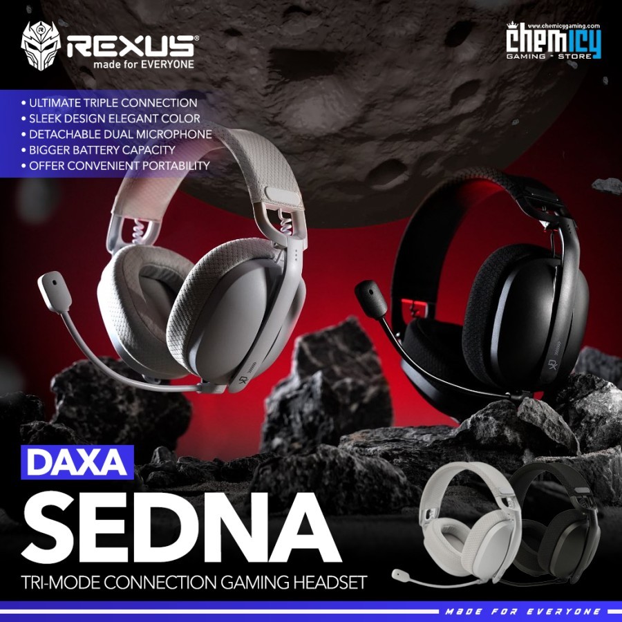 Jual Rexus Daxa Sedna Wireless 3 in 1 Gaming Headset | Shopee Indonesia
